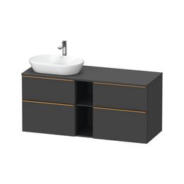Duravit Waschtischunterschrank D-Neo 140x55cm, 2 SBK, 2 A, B L, b geb/Gra ma (DE4970L04490000)