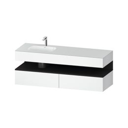 Duravit Einbauwaschtisch-M&ouml;bel-Set Qatego 160x50x60cm, Kon-WTU, B, B l, gra m/we m (QA4795080180010)