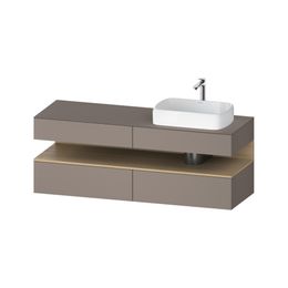 Duravit Waschtischunterschrank Qatego 160x55x60cm, E na/b m, Pl, Beck. re (QA4778030430000)