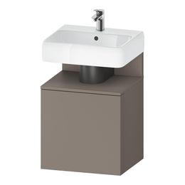 Duravit Waschtischunterschrank Qatego 49x42x64,5cm, 1 T., T. li, Basalt matt (QA4077L43430000)