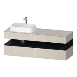 Duravit Waschtischunterschrank Qatego 160x55x60cm, E sw/tau m, Pl, Beck. li (QA4777016910000)