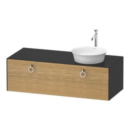 Duravit Waschtischunterschrank White Tulip 130x55cm, 1 AZ m G, B r, E Nat gra m (WT4982RH558)