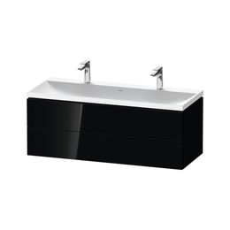 Duravit M&ouml;bel-Set L-Cube 120x48x48cm, m 2 HL, 2 Schub., sw hgl (LC6954O40400000)