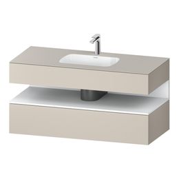 Duravit Einbauwaschtisch-M&ouml;bel-Set Qatego 120x55x60cm, we m/tau ma, Konsolen-Waschtischunterbau (QA4787018910000)