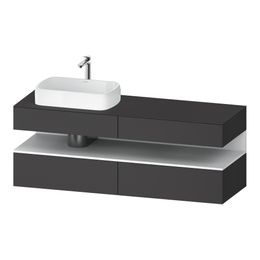 Duravit Waschtischunterschrank Qatego 160x55x60cm, w m/Gr m, Pl, B l, Nischenb (QA4777018490010)