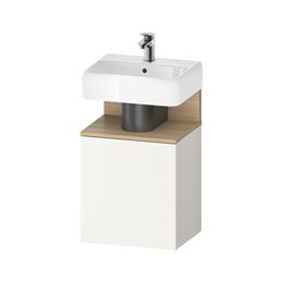Duravit Waschtischunterschrank Qatego 44x35x64,5cm, 1 T, T l, Ei nat/wei&szlig; matt (QA4076L30840000)