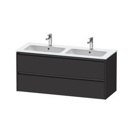 Duravit Waschtischunterschrank Ketho.2 128x48x55cm, 2 Schub., wandh&auml;ngend, graph matt (K25266080800000)