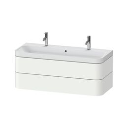Duravit M&ouml;belwaschtisch Happy D.2 Plus 117,5x49cm, 2 Schubk., wei&szlig; seidenmatt (HP4379O36360000)