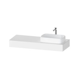 Duravit Konsole Qatego 140x55x17cm, we ma, 1 Ausschn, Beck. re (QA4804018180000)