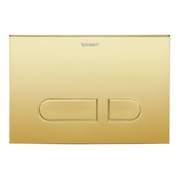 Duravit Bet&auml;tigungsplatte DuraSystem 21,7x10cm, mech., f WC A1, Gold poliert (WD5001341001)