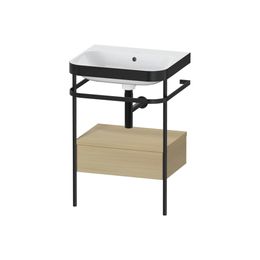 Duravit M&ouml;belwaschtisch-Kombi Happy D.2 Plus 57,5x49cm, o HL, Me E, m Konso, 1 Lad (HP4740N7171)