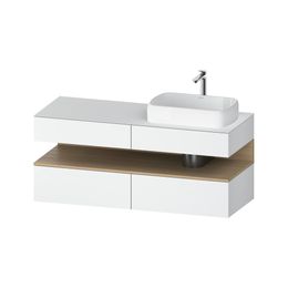 Duravit Waschtischunterschrank Qatego 140x55x60cm, E na/we m, Pl, Beck. re (QA4766030180000)