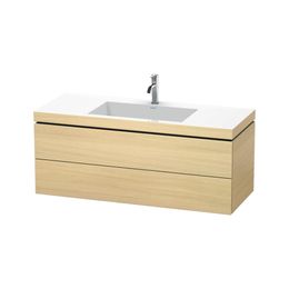 Duravit Waschtischunterschrank c-bonded L-Cube 120x48cm, 1 HL, med. Ei, 2 Schub., wandh&auml;ngend (LC6929O7171)