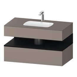 Duravit Einbauwaschtisch-M&ouml;bel-Set Qatego 100x55x60cm, E sw/Bas m, Kon-WTU, B (QA4786016430010)