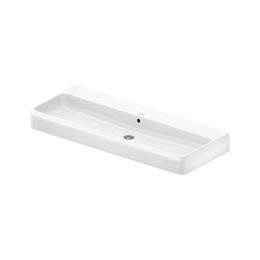 Duravit Aufsatzwaschtisch Qatego 120x47cm, w g, o HL, m &Uuml;, HL, geschli. (2382120028)