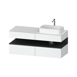 Duravit Waschtischunterschrank Qatego 140x55x60cm, gra m/we m, Pl, Beck. re (QA4766049180000)