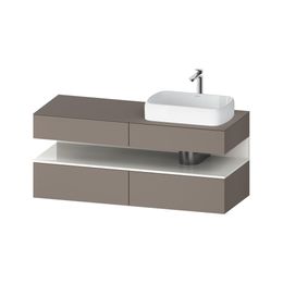 Duravit Waschtischunterschrank Qatego 140x55x60cm, w g/b m, Pl, B re, Nischenb (QA4766022430010)