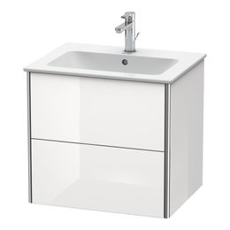 Duravit Waschtischunterschrank XSquare 61x47,8cm, bas. m, 2 Schubk., wandh&auml;ngend (XS417104343)