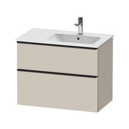 Duravit Waschtischunterschrank D-Neo 81x46,2cm, 1 Kast, B R, schwarz/Taupe ma (DE43670BD910000)
