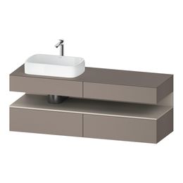 Duravit Waschtischunterschrank Qatego 160x55x60cm, T m/ba m, Pl, Beck. li (QA4777091430000)