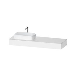 Duravit Konsole Qatego 160x55x17cm, we ma, 1 Ausschn, Beck. li (QA4806018180000)