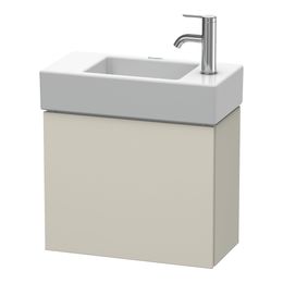Duravit Waschtischunterschrank L-Cube 48x24x40cm, wandh&auml;ngend, T&uuml;r li, Tau supermatt (LC6246L8383)