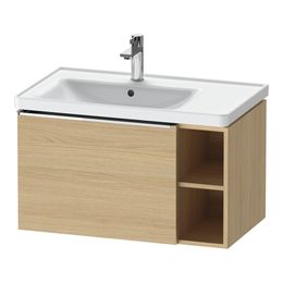 Duravit Waschtischunterschrank D-Neo 78,4x45,2cm, 1 A, B li, chr/Eiche Nat (DE4258010300000)