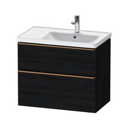 Duravit Waschtischunterschrank D-Neo 78,4x45,2cm, 1 Kast, B R, b geb/Eiche sw (DE4358004160000)