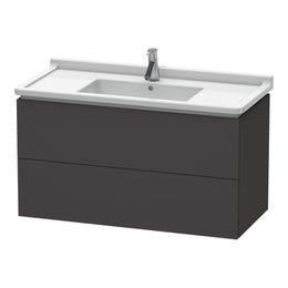 Duravit Waschtischunterschrank L-Cube 102x46,9cm, graph matt, 2 Schub., wandh&auml;ngend (LC626608080)