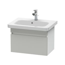 Duravit Waschtischunterschrank Com DuraStyle 58x36,8cm, betongrau/wei&szlig; matt, 1 Auszug (DS637900718)