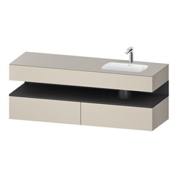 Duravit Einbauwaschtisch-M&ouml;bel-Set Qatego 160x50x60cm, Kon-WTU, B r, gra m/ta matt (QA4796049830000)