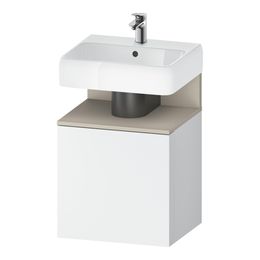 Duravit Waschtischunterschrank Qatego 49x42x64,5cm, 1 T, T l, Tau matt/wei&szlig; ma (QA4077L83180000)