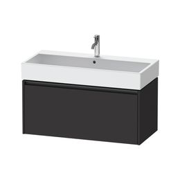 Duravit Waschtischunterschrank Ketho.2 98,4x46cm, graph matt, 1 Ausz., wandh&auml;ngend (K25078080800000)