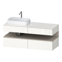 Duravit Waschtischunterschrank Qatego 140x55x60cm, T m/we g, Pl, Beck. li (QA4765083220000)