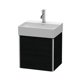 Duravit Waschtischunterschrank XSquare 43,4x34x39,7cm, wandh&auml;ngend, T&uuml;r re, Ei sw (XS4060R1616)