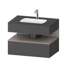 Duravit Einbauwaschtisch-M&ouml;bel-Set Qatego 80x55x60cm, bas. m/Grap ma, Konsolen-Waschtischunterbau (QA4785043490000)