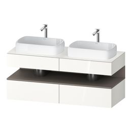 Duravit Waschtischunterschrank Qatego 140x55x60cm, ba m/we g, Pl, Beck. beids. (QA4767043220000)