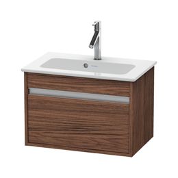 Duravit Waschtischunterschrank Ketho Compact 60x38,5cm, Nussb dkl., 1 Ausz., wandh&auml;ngend (KT642202121)