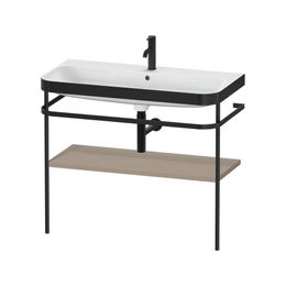 Duravit M&ouml;belwaschtisch-Kombi Happy D.2 Plus 97,5x49cm, 1 HL, lei, mit Metallkonsole (HP4738O7575)
