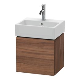 Duravit Waschtischunterschrank L-Cube 43,4x34,1x40cm, wandh&auml;ngend, T&uuml;r li, Nussb Nat (LC6245L7979)