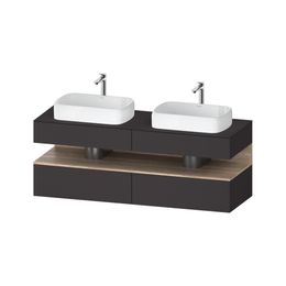 Duravit Waschtischunterschrank Qatego 160x55x60cm, E Ma/Gra m, Pl, B bs, B (QA4779055800010)