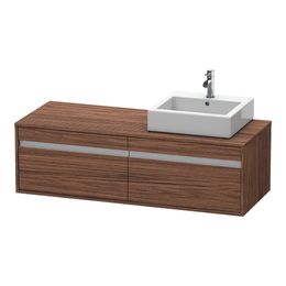 Duravit Waschtischunterschrank Ketho 140x55x42,6cm, f AWT, 2 AZ, B R, N dkl. (KT6697R2121)