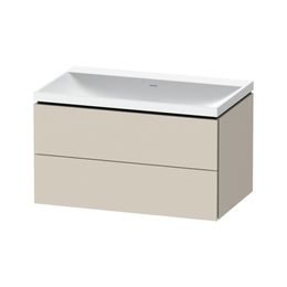 Duravit M&ouml;bel-Set L-Cube 80x48x48cm, o Hahnl., Tau matt, 2 Schub. (LC6951N83830000)