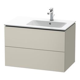 Duravit Waschtischunterschrank L-Cube 82x48,1x55cm, 2 Schub., Beck. re, Tau ma (LC629209191)