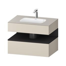 Duravit Einbauwaschtisch-M&ouml;bel-Set Qatego 80x55x60cm, gra m/ta m, Kon-WTU, B (QA4785080830010)