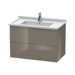 Duravit Waschtischunterschrank L-Cube 82x46,9cm, flan. Gr hgl, 2 Schub., wandh&auml;ngend (LC626508989)
