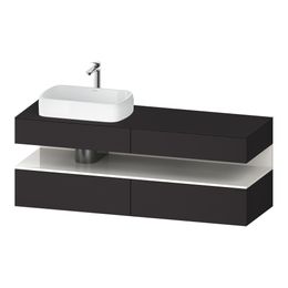 Duravit Waschtischunterschrank Qatego 160x55x60cm, w g/Gra m, Pl, B l, B (QA4777022800010)