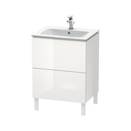 Duravit Waschtischunterschrank L-Cube 62x48,1cm, we. hgl, 2 Ausz&uuml;ge, stehend (LC662508585)