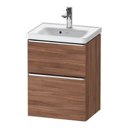 Duravit Waschtischunterschrank D-Neo 48,4x37,2x62,5cm, 1 Kast, chr/Nussb Nat (DE4350010790000)