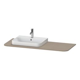 Duravit Waschtisch-Konsole Happy D.2 Plus 130x55cm, m 1 Ausschn, Beck. li, leinen (HP031KL7575)